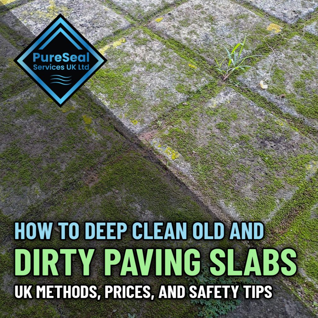How to Deep Clean Old and Dirty Paving Slabs