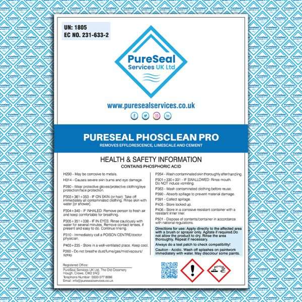 PhosClean Pro - Pureseal Services UK Ltd